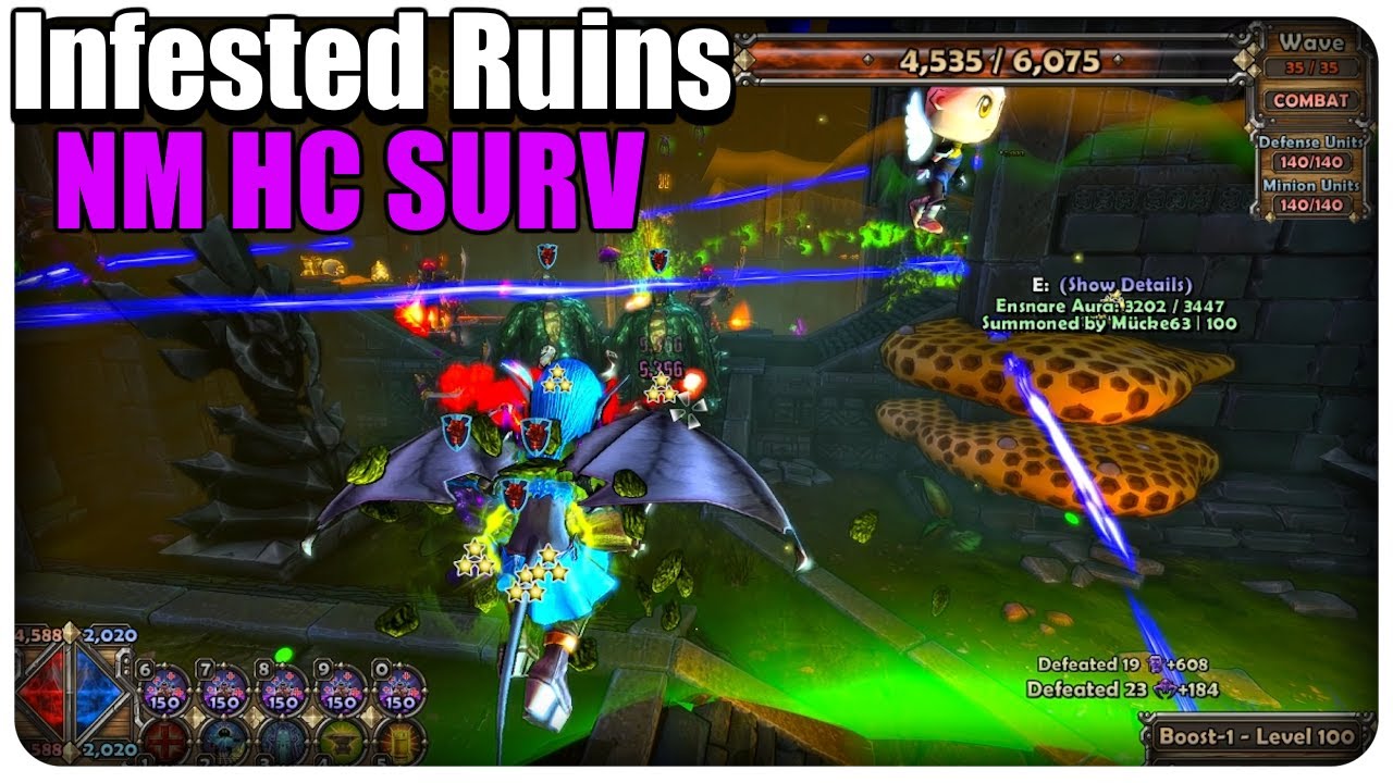 Dungeon Defenders Infested Ruins Survival Build Armor Farming NM HC ...