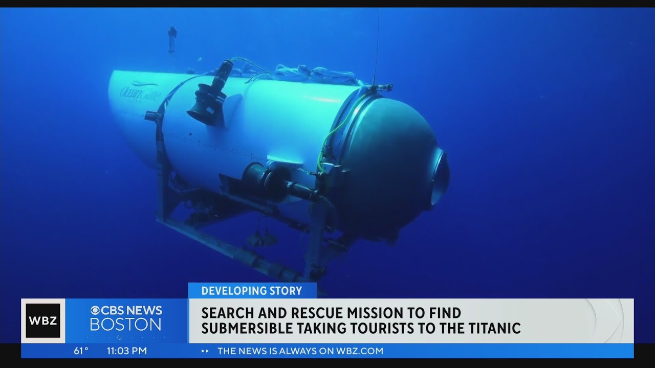 Search mission underway for submarine carrying 5 people to Titanic ...