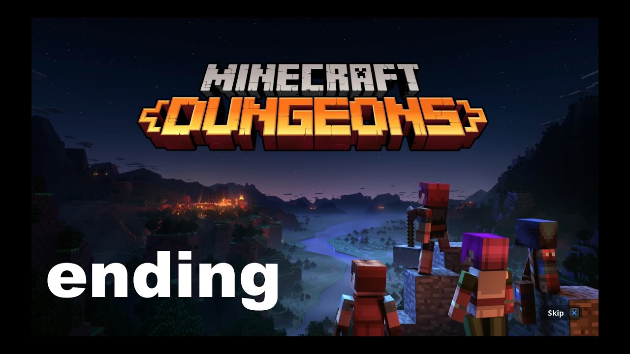 let's play Minecraft Dungeons part 3 ending ps4 - YouTube