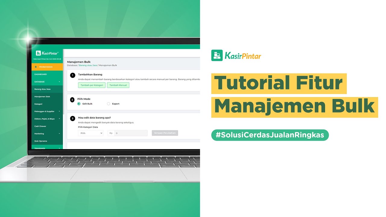 Tutorial Fitur Manajemen Bulk (Mode Edit & Mode Export) di Kasir Pintar ...