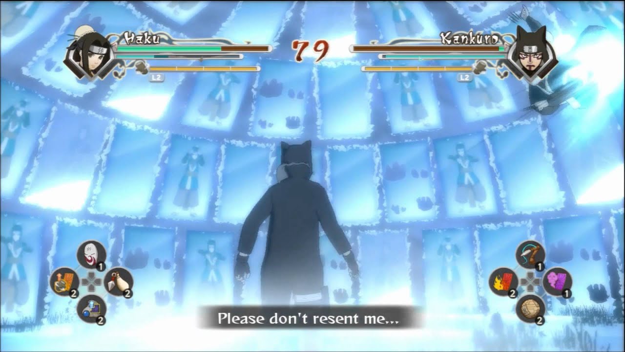 Naruto Generations Haku Hidden Jutsu Crystal Ice Mirrors - YouTube