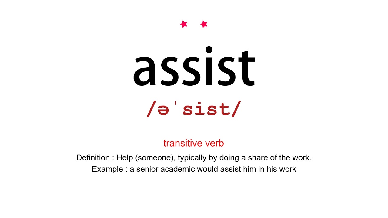 How to pronounce assist - Vocab Today - YouTube