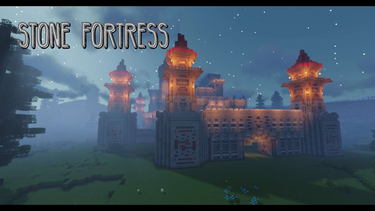 Minecraft Timelapse : Stone Fortress - YouTube