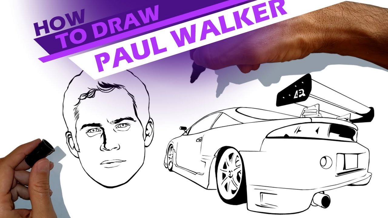 Paul Walker - How to draw - YouTube