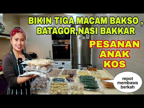 BIKIN BAKSO PING PONG , BAKSO ISI TELUR , BAKSO TAHU , BATAGOR DAN NASI ...