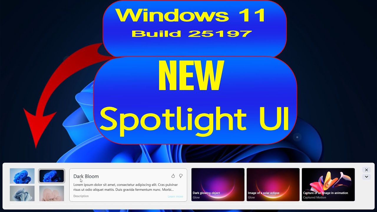 How to Enable the New Spotlight UI in Windows 11 25197 - YouTube