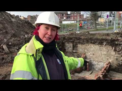 Archaeological dig in Rochdale Town Centre - YouTube
