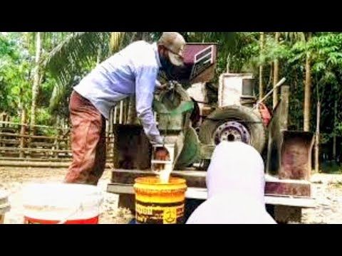 Selep padi keliling l selepan gabah saat bulan puasa l Ledok padi mesin ...