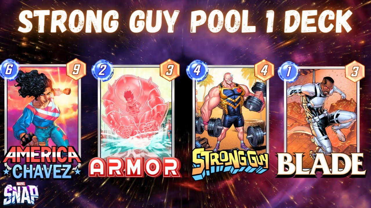 Strong Guy Pool 1 Beginner Deck Marvel Snap Gameplay - YouTube