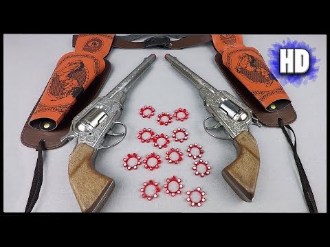 ✓ Gerçekçi Metal Oyuncak Silahlar Kapsüllü - Kovboy Seti - Sam's Toys