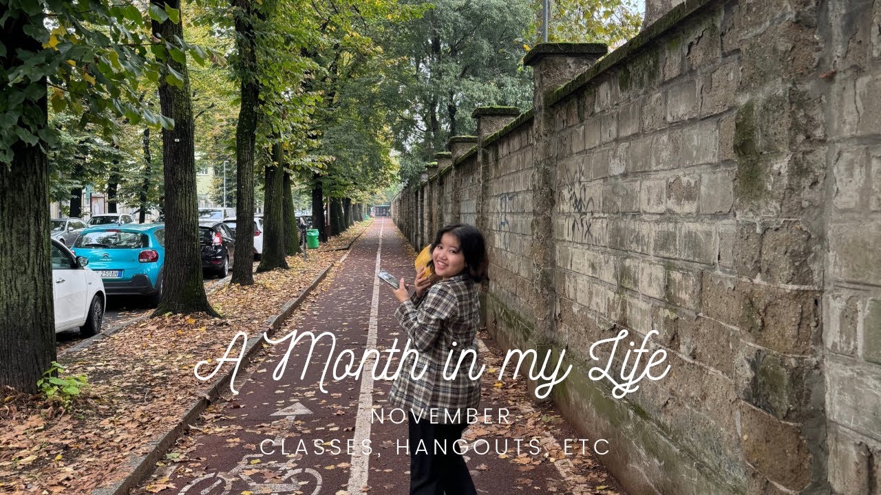 [emma-log] vlog #12 | a month in my life | November | Pavia ...