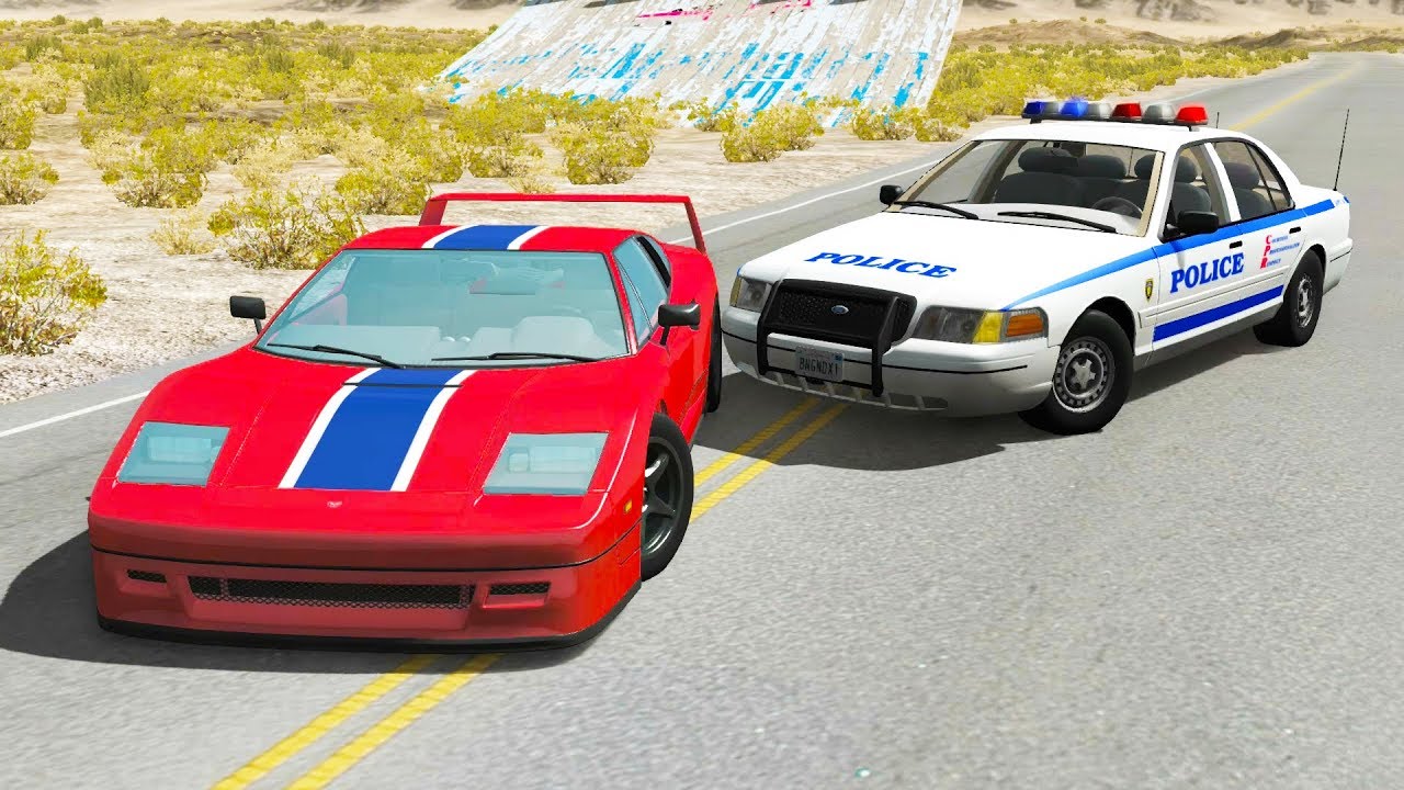 Realistic Police Chases #7 - BeamNG drive - YouTube