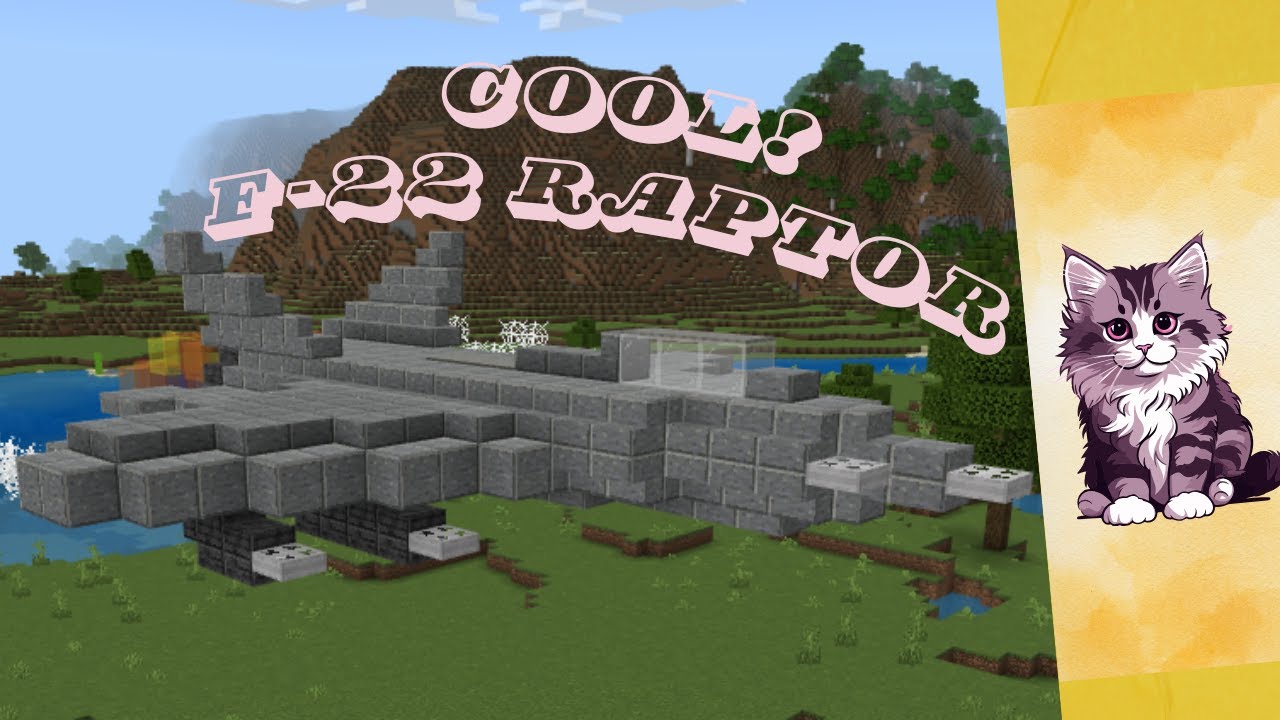 Minecraft Fighter Jet tutorial - YouTube