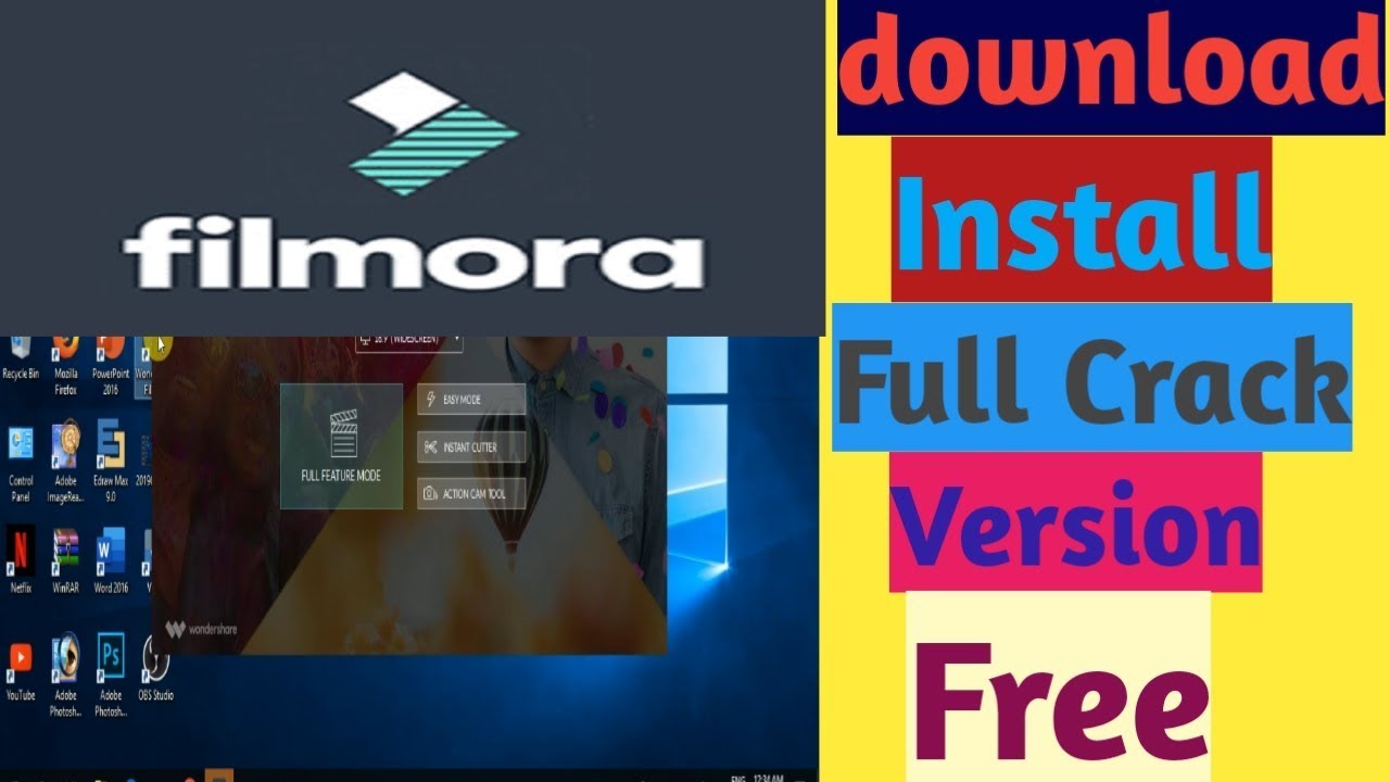 How to install and crack filmora 9 free for lifetime - YouTube