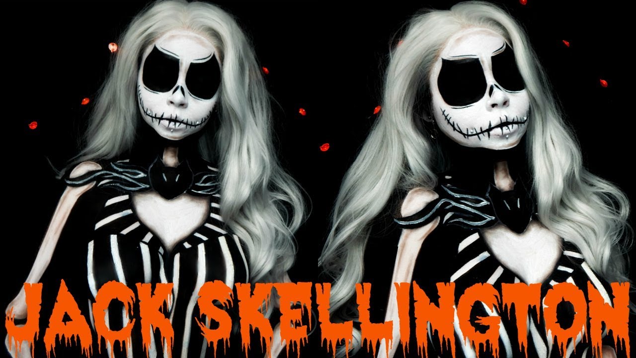 Jack Skellington | HALLOWEEN SFX MAKEUP | Heahair Wig Review - YouTube