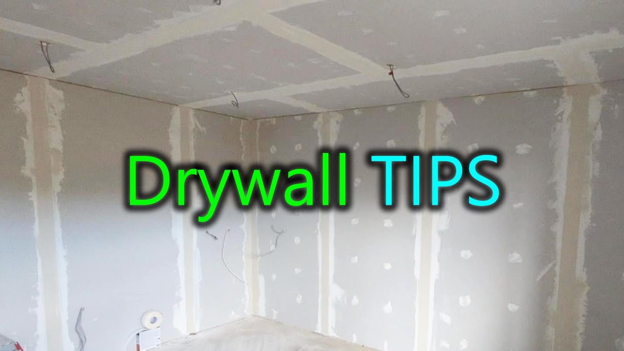 A few Beginner Drywall TIPS - YouTube