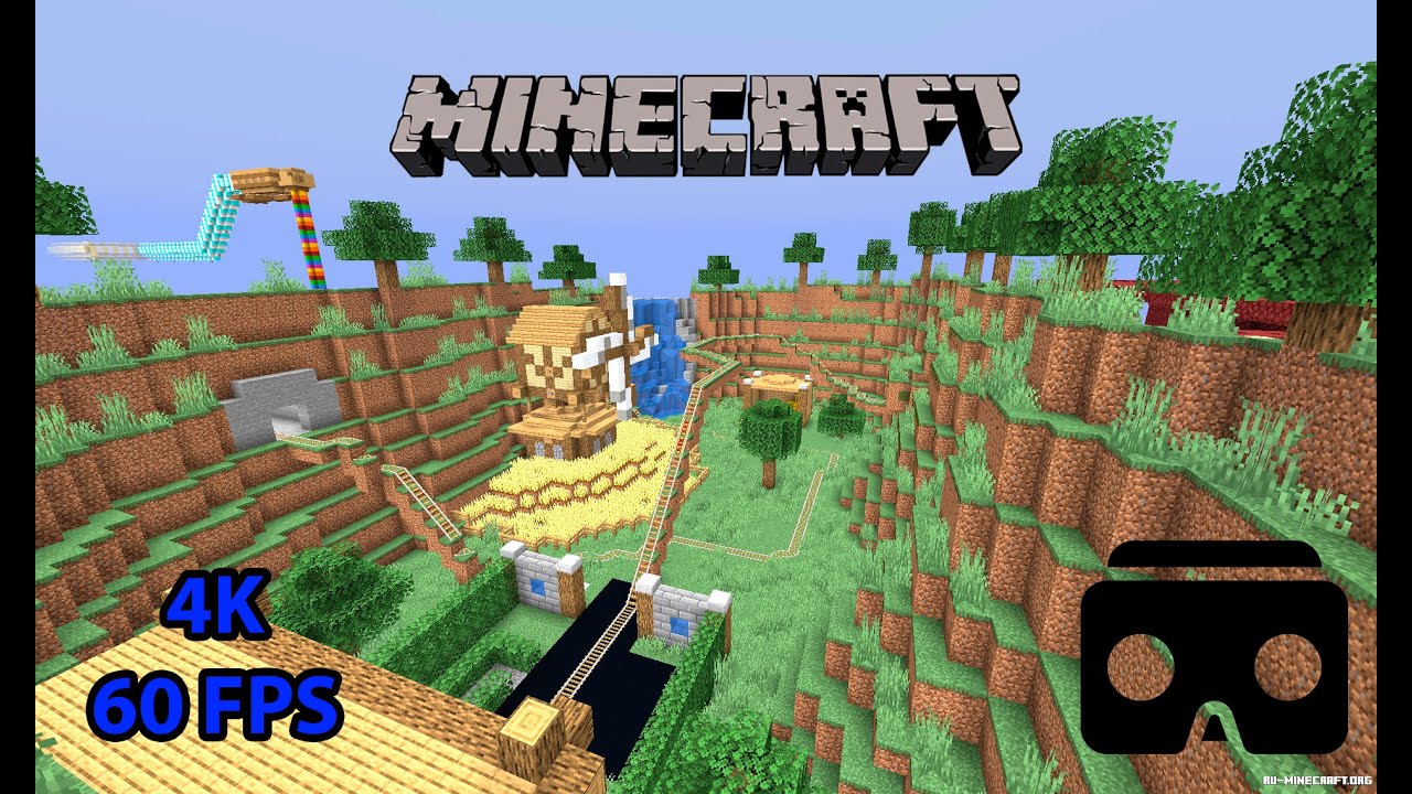 Big Roller Coaster in 360° - Minecraft [VR] 4K 60 FPS - YouTube