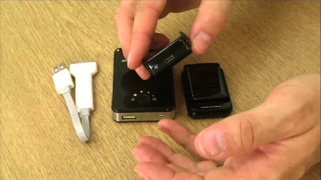 The Brunton Bump and Ember Solar Chargers - YouTube