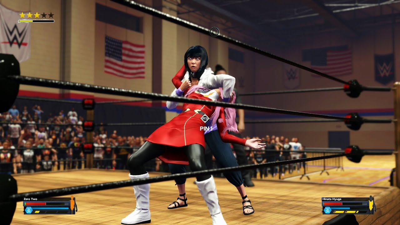 Zero Two VS Hinata Hyuga 2 | WWE 2K24 | ANIME | Darling in the FRANXX ...