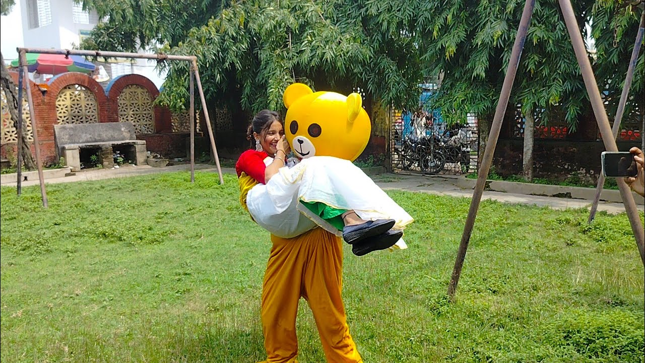 teddy bear pranks funny comedy || video girl Tedd bear pranks dance ...