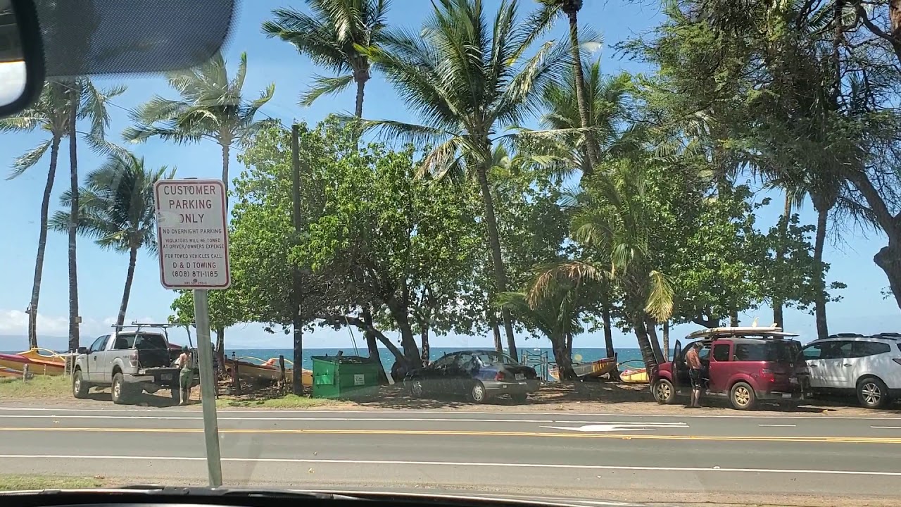 Roadside beach view Kihei, Maui Hawaii - YouTube