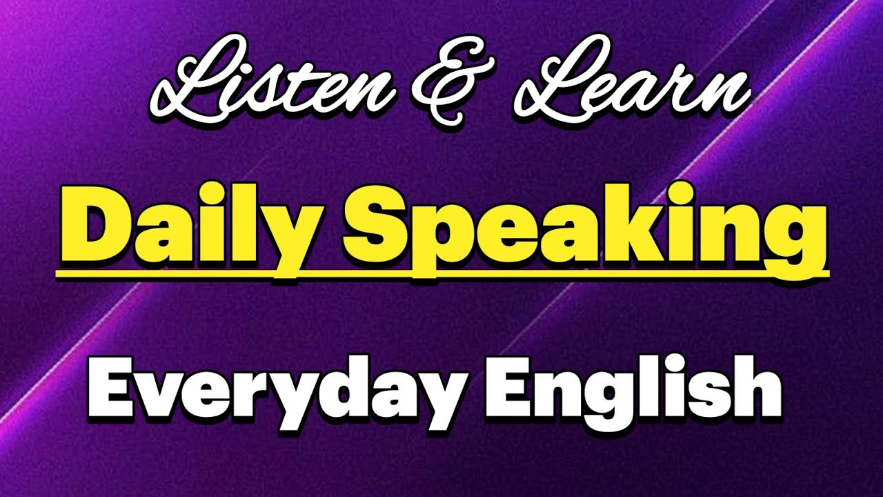 Learning English Conversations - English Sentences For Speaking in Real ...