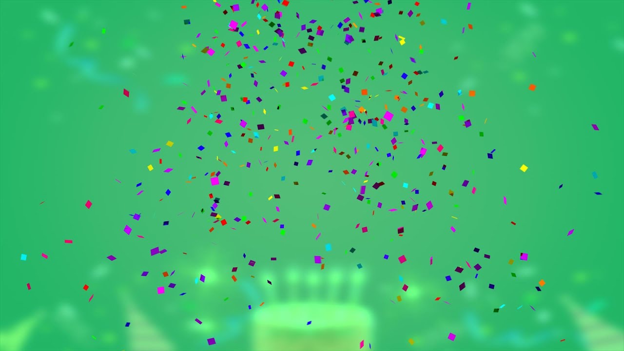 Confetti Birthday Green Screen l Confetti Birthday l Confetti Party ...