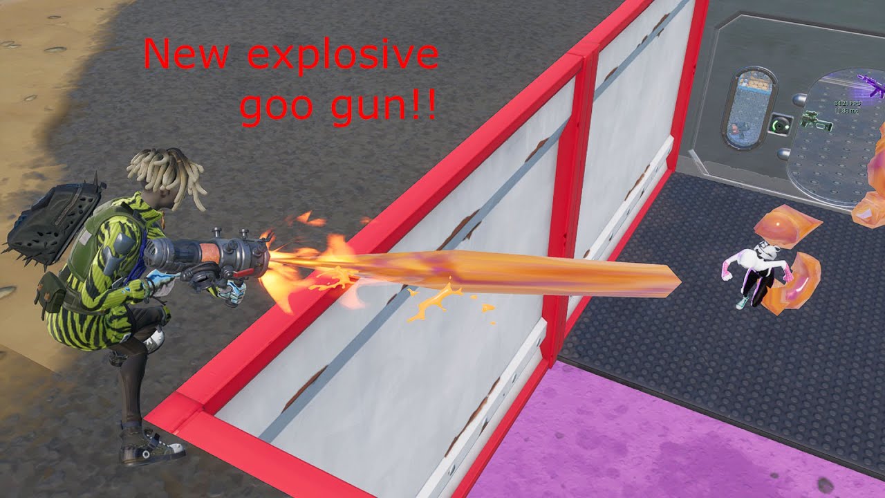New goo gun in fortnite!!! - YouTube
