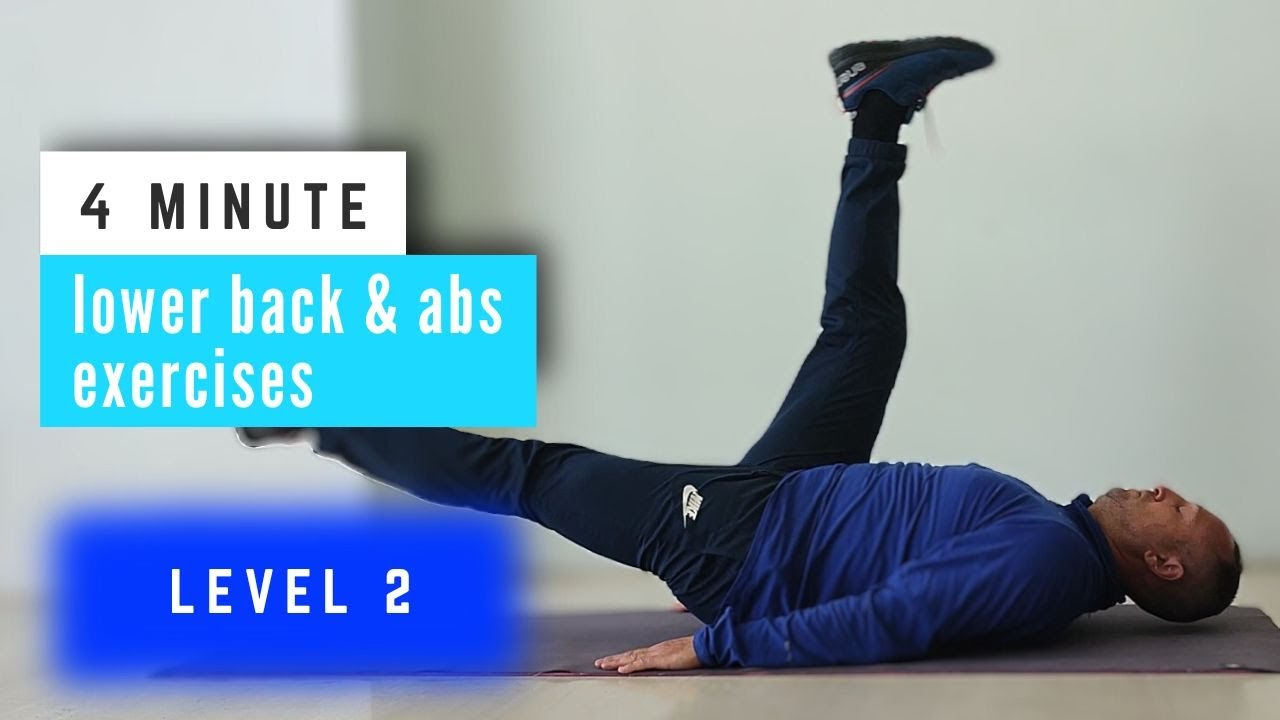 LOWER BACK AND ABS exercises *LEVEL 2* - from beginner to advanced: 4 ...