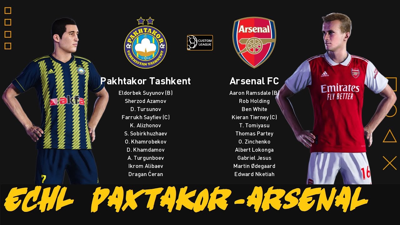 UEFA PAXTAKOR - ARSENAL PAXTAKORDA KARYERA 10-TUR CHEMPIONLAR LIGASI ...
