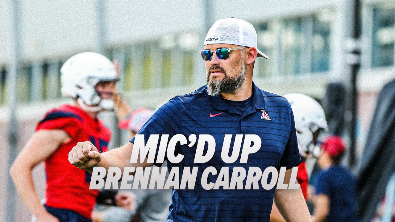 Coach Brennan Carroll Mic'd Up | Arizona Football - YouTube