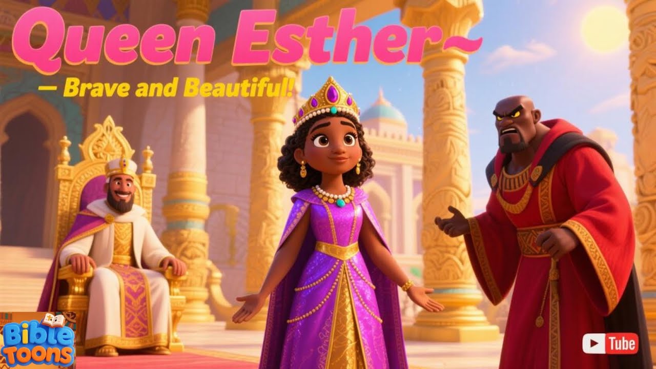 Queen Esther – Brave and Beautiful | Bible Toons African 3D Animated ...