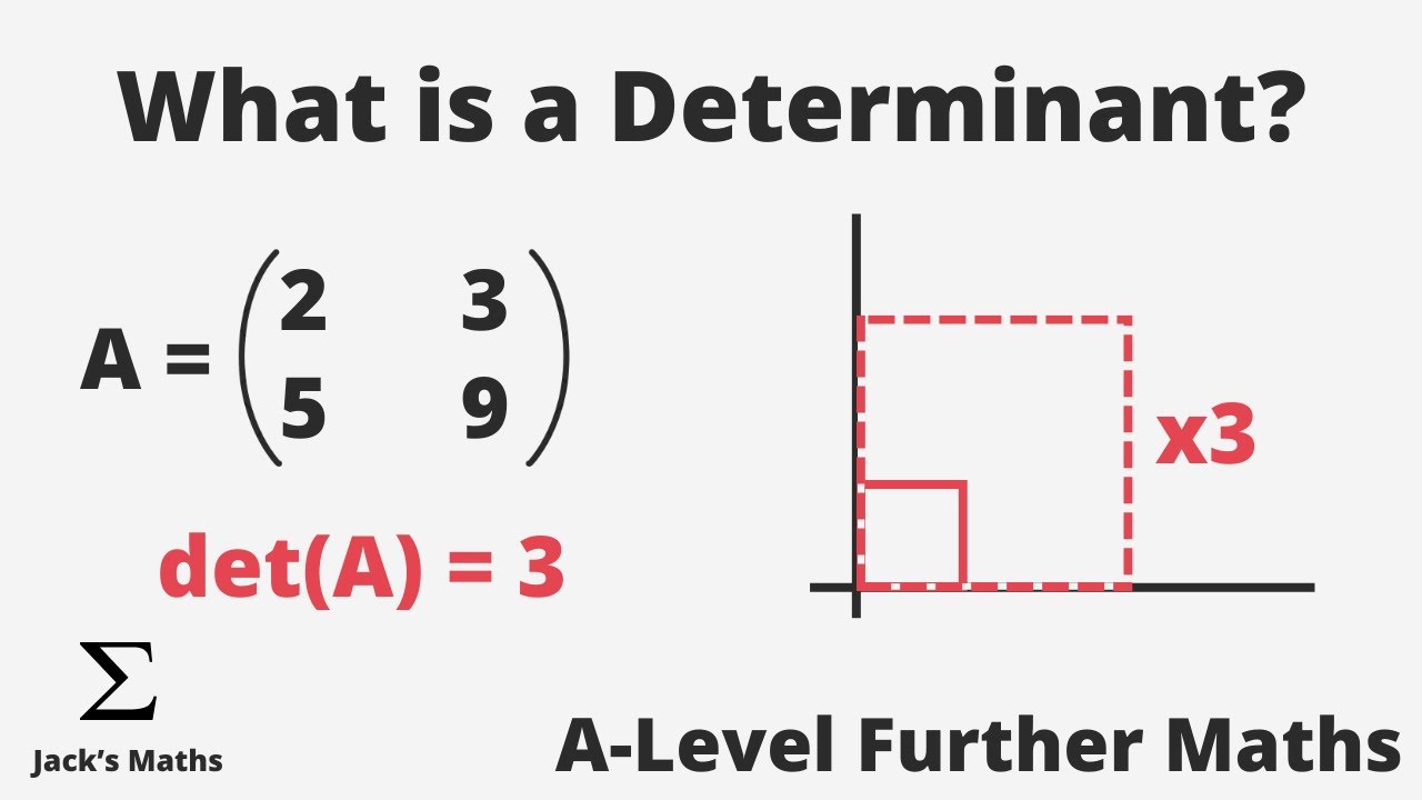 What is a Determinant? (Matrices 4) | A-Level Further Maths - YouTube