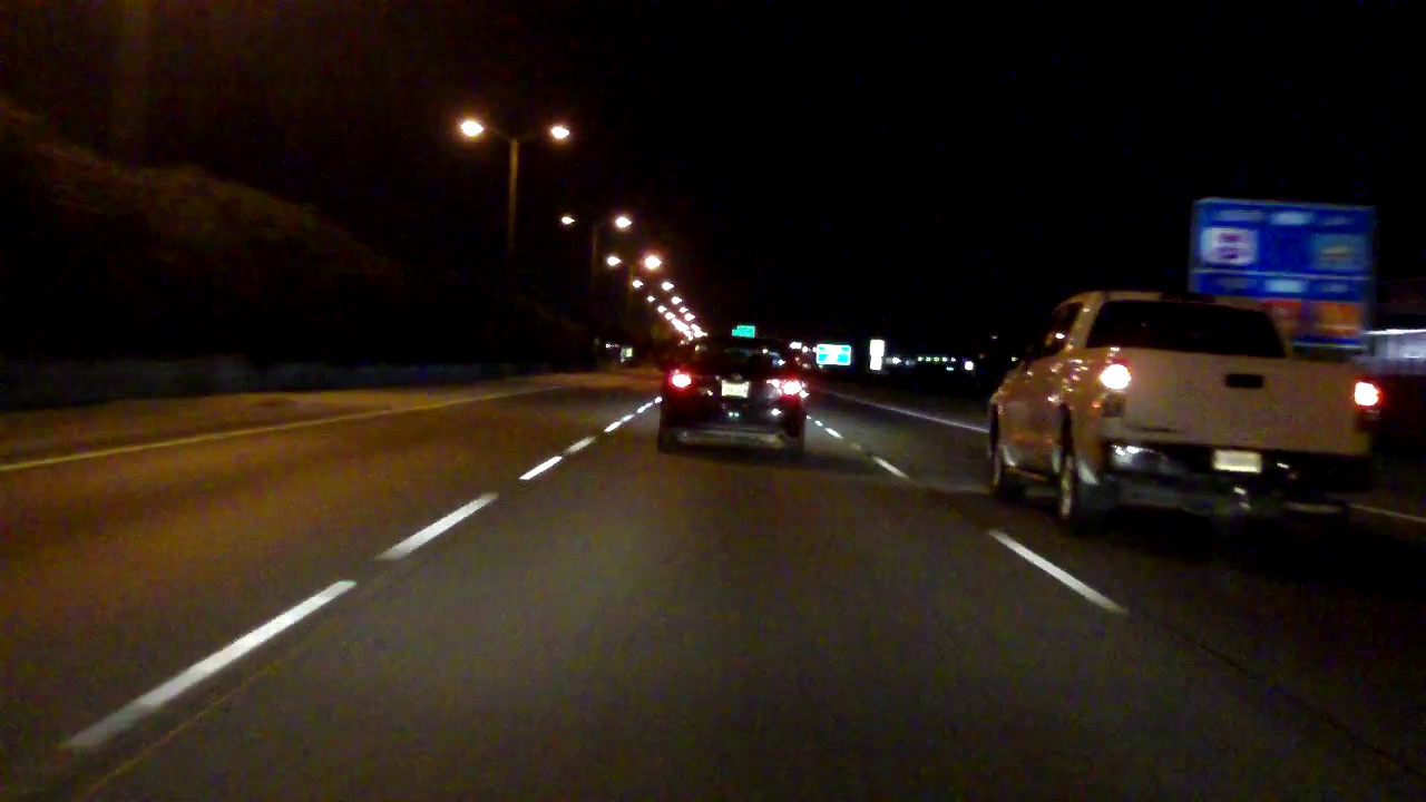 New Orleans Freeway Tour inbound/eastbound (Night) - YouTube