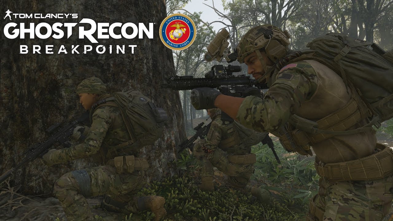 MARINE SQUAD - Base Infiltration & Combat - Ghost Recon Breakpoint PC ...