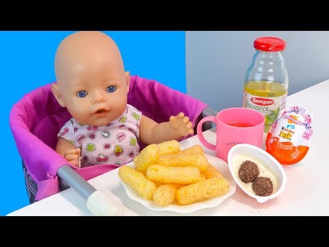 Кукурузные Палочки и Компот Как Мама Кормила Беби Бон Куклы Пупсики Мультик для детей
