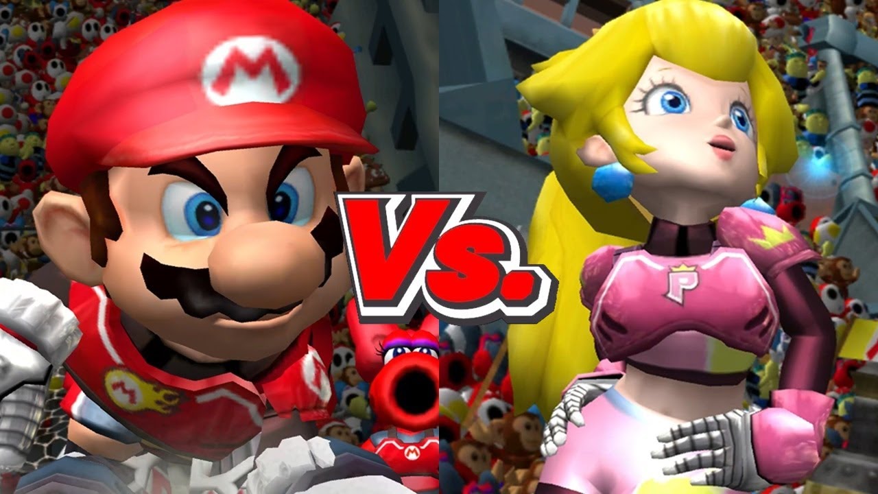 Mario Strikers Charged Daisy Vs Peach