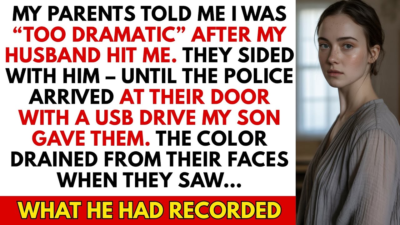He Hit Me They Said I Was Overreacting—Until My Son Handed Them a USB ...