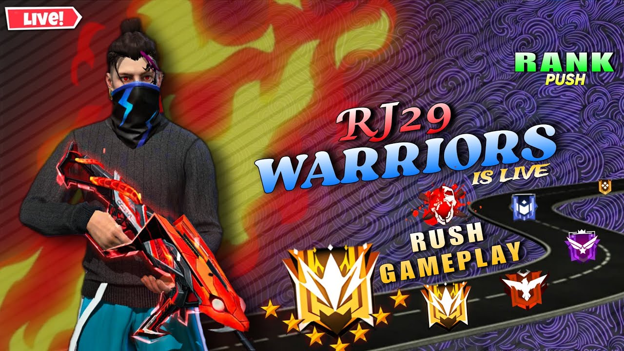 RJ29 Warriors is live | Road To Grandmaster| Rush Gameplay ⚡ Rank Push ...