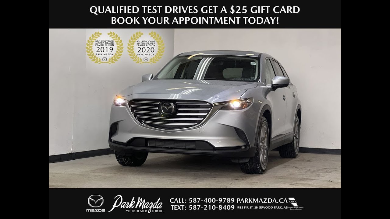 SONIC SILVER METALLIC 2022 Mazda CX-9 GS-L Review - Park Mazda - YouTube