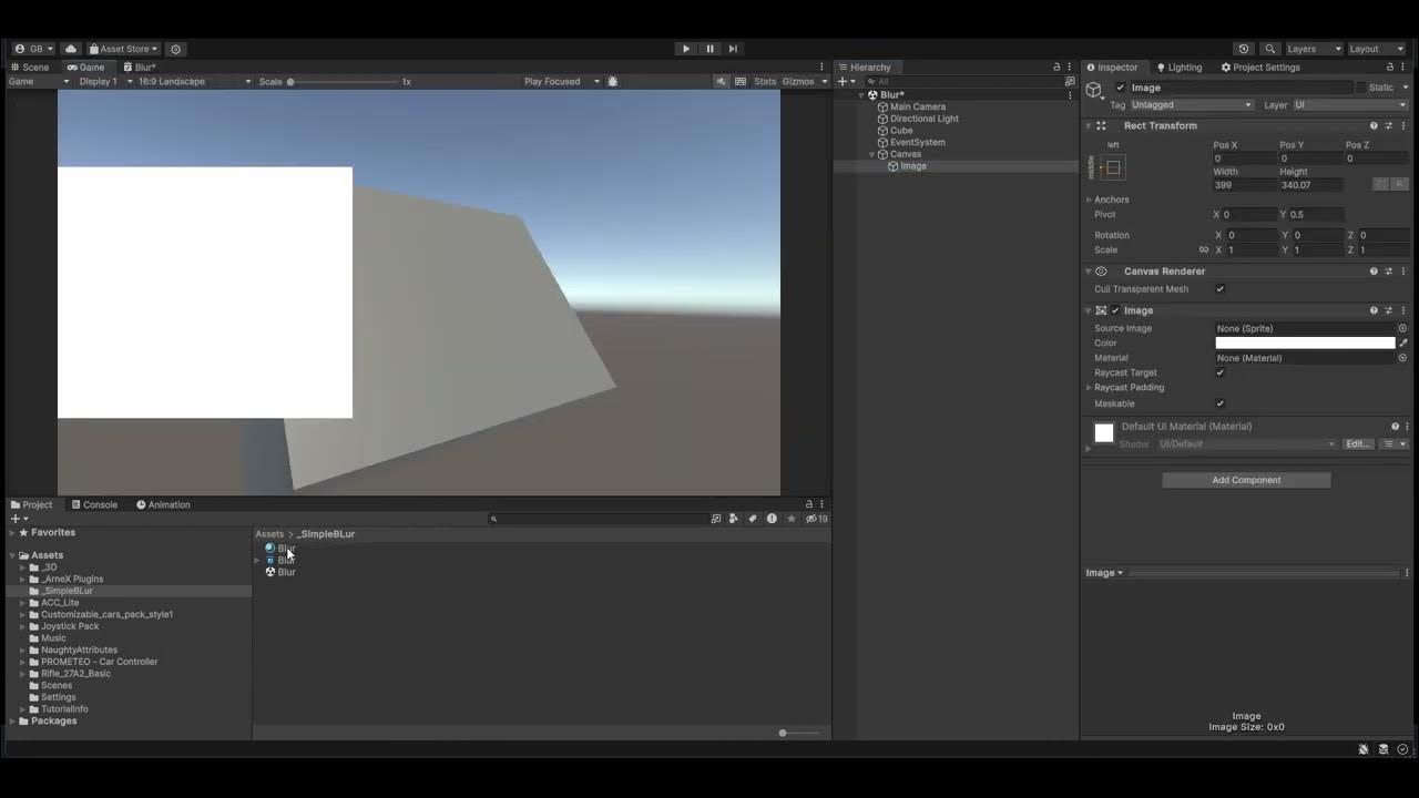 Simple URP Blur UI (Unity) - YouTube