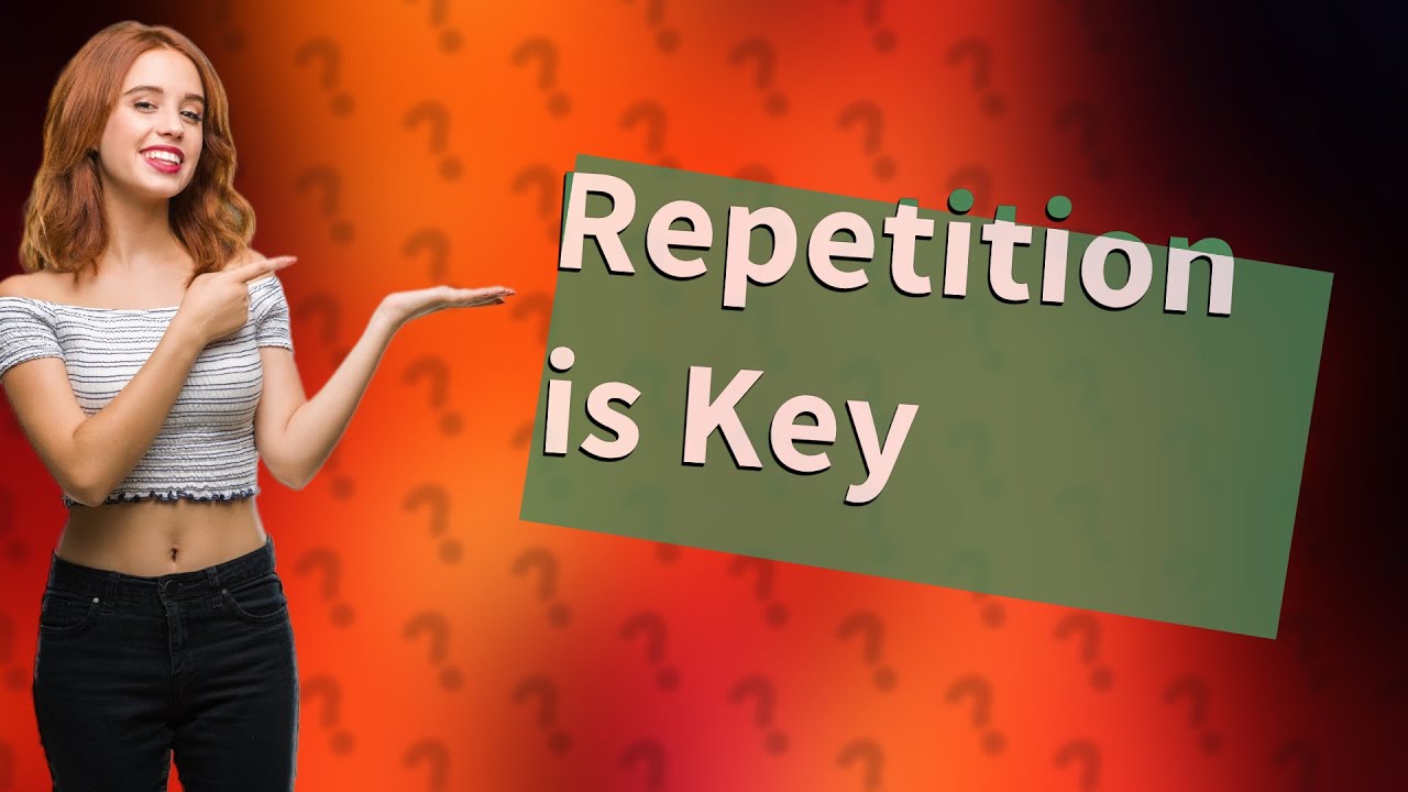 Does repetition improve skills? - YouTube