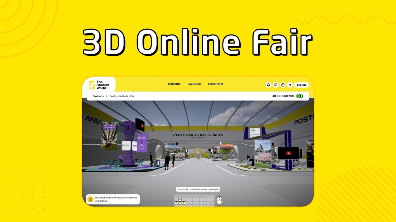 3D Online Fairs from The Student World - YouTube