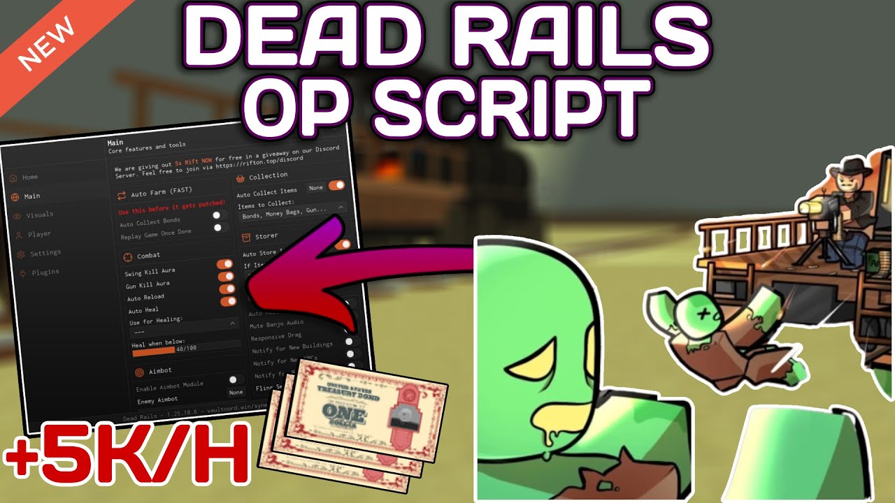 [Alpha] Dead Rails Script (2025) PASTEBIN - AUTO BOND | Fast Auto Farm ...