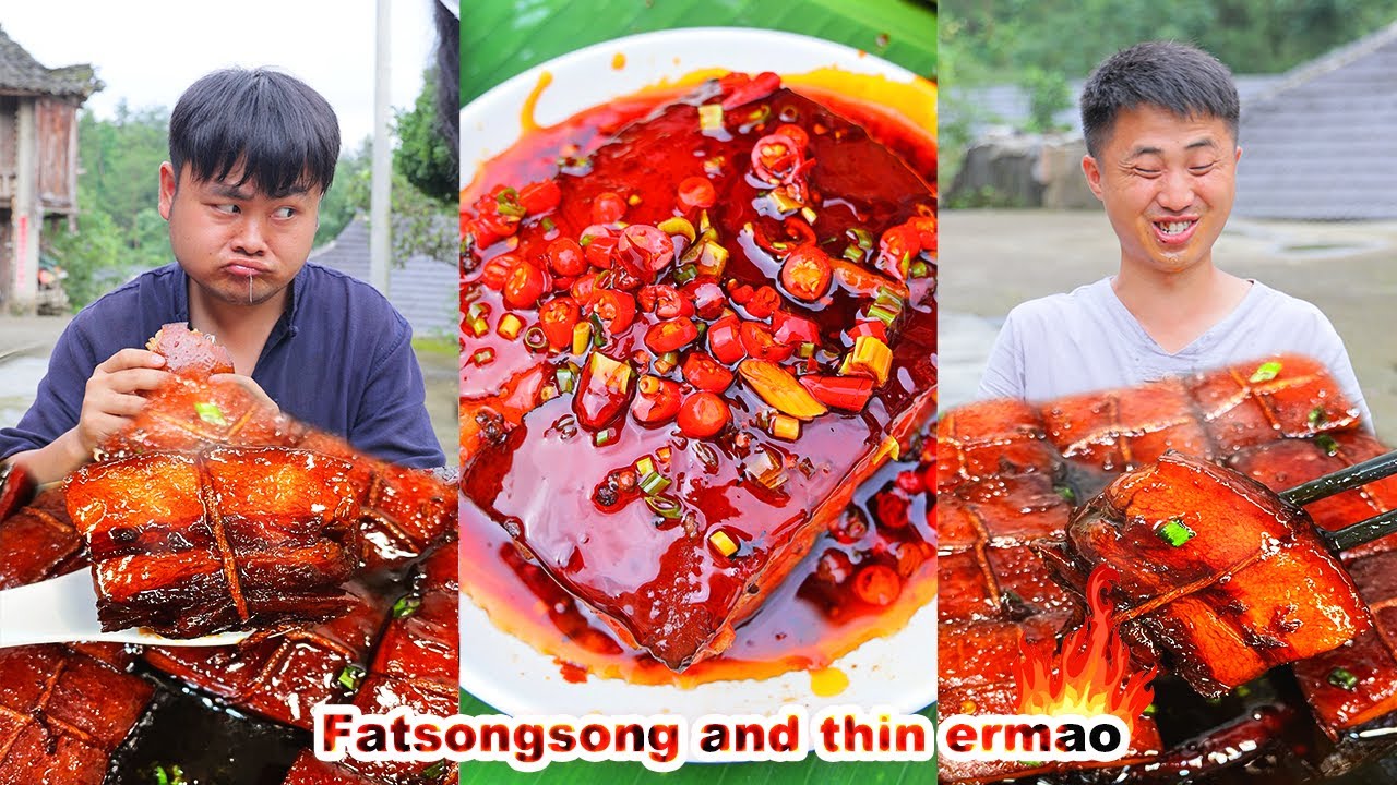 mukbang | Six bowls of meat | Ermao grabbing bowl bowl chicken | Chinese food | songsong and ...