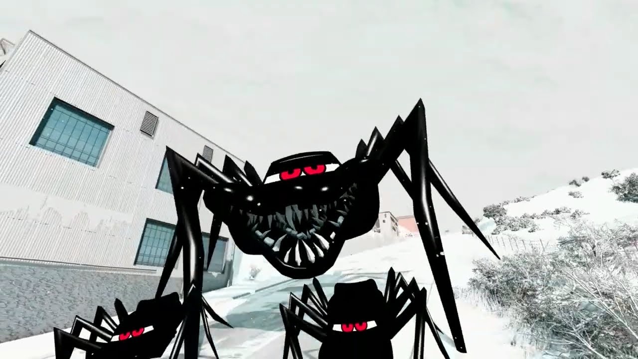 Lightning McQueen Monster Eater Spider Cars, Episode-170. Coffin Dance ...