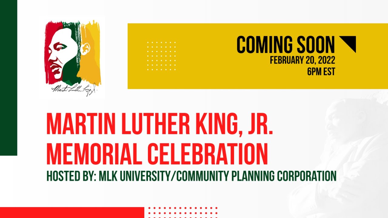 Martin Luther King Jr. Memorial Celebration - YouTube