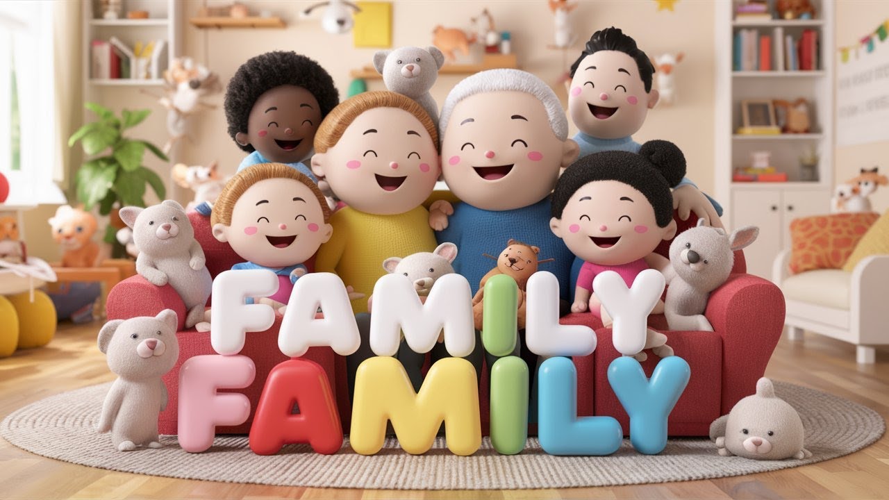 Family, Family | Family Member Songs for Kids | Nursery Rhymes & Kids ...