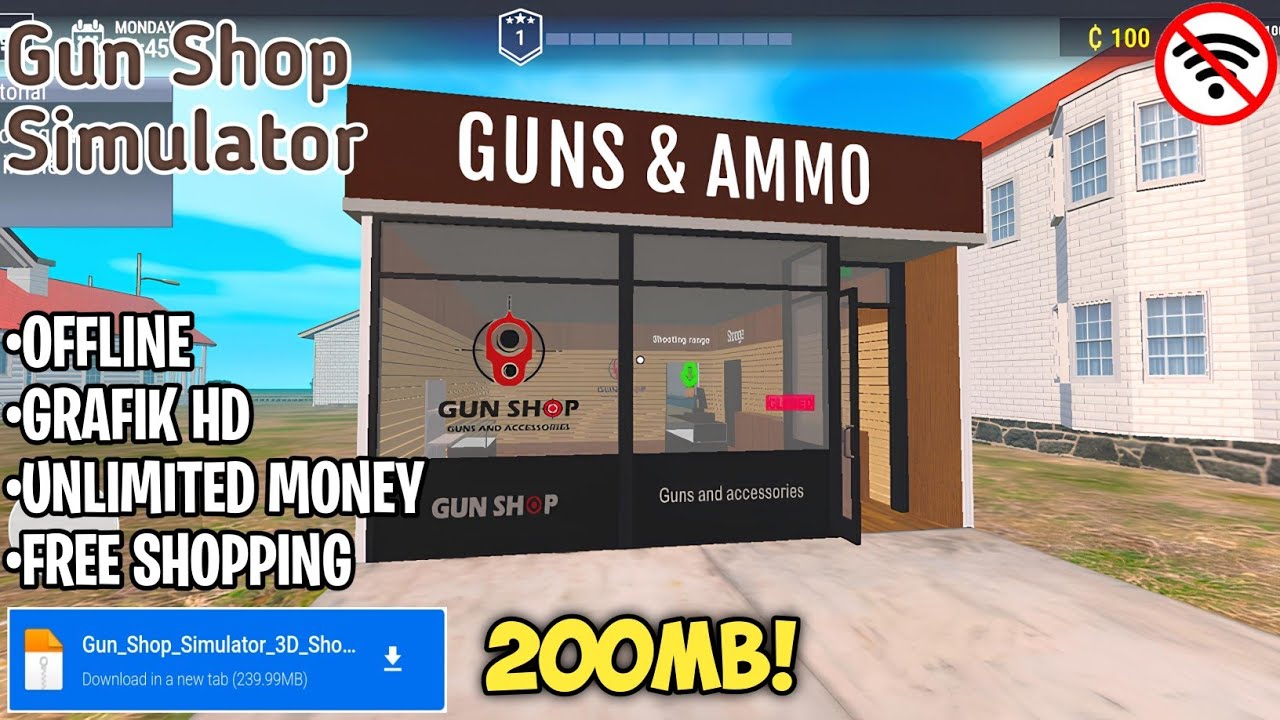 Game Gun Shop Simulator Android Offline Terbaru 2025 - YouTube