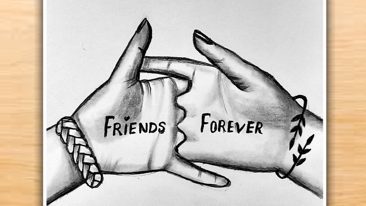 Friendship Day Drawing | Friendship Day Special Drawing | Best Friend ...